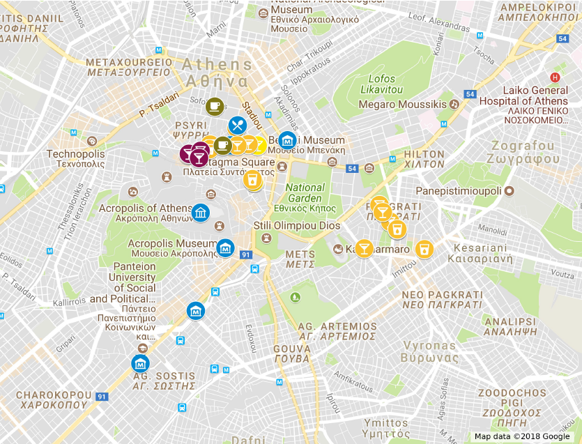 An Athens Map – Caffeine & Culinary | Photography & Timelapses